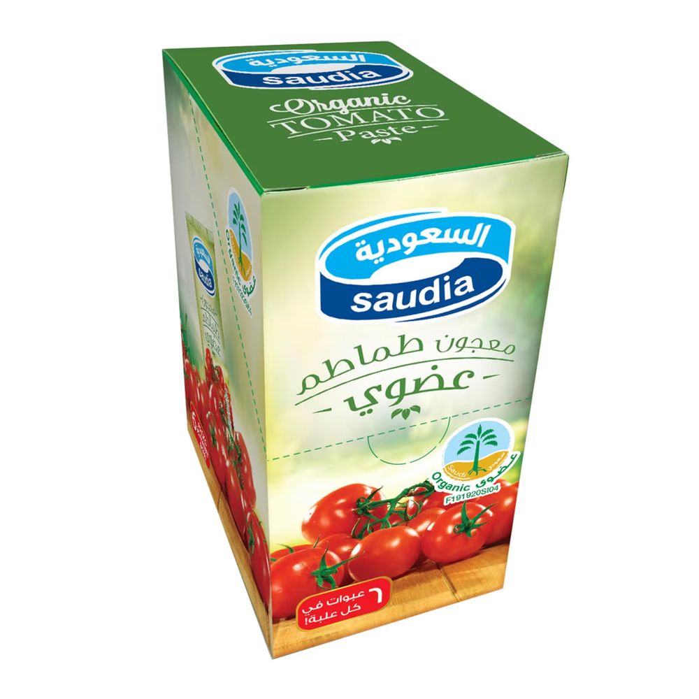 Saudia Tomato Paste Organic 60 G × 6 | shop your grocery from Nana App