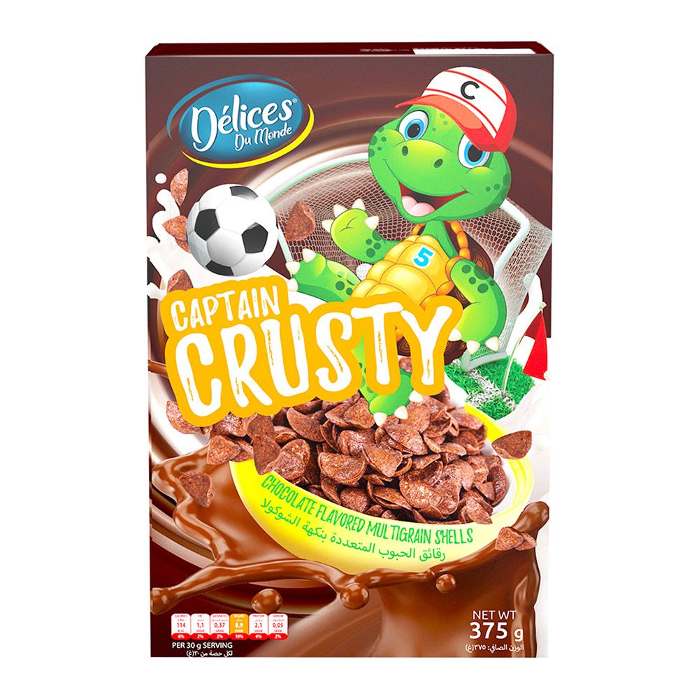 Delices Flakes Captain Crusty Multi Grains Chocolate Flavored 375 G ...