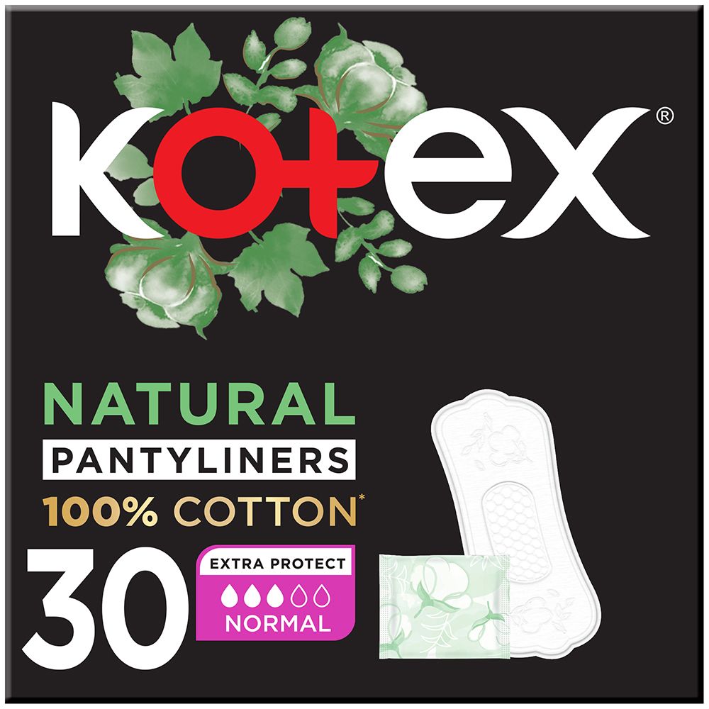 Kotex Daily Liners Cotton Normal 30 Pieces | shop your grocery from ...